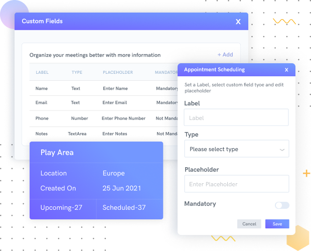 Custom Fields | Schedule.cc by 500apps